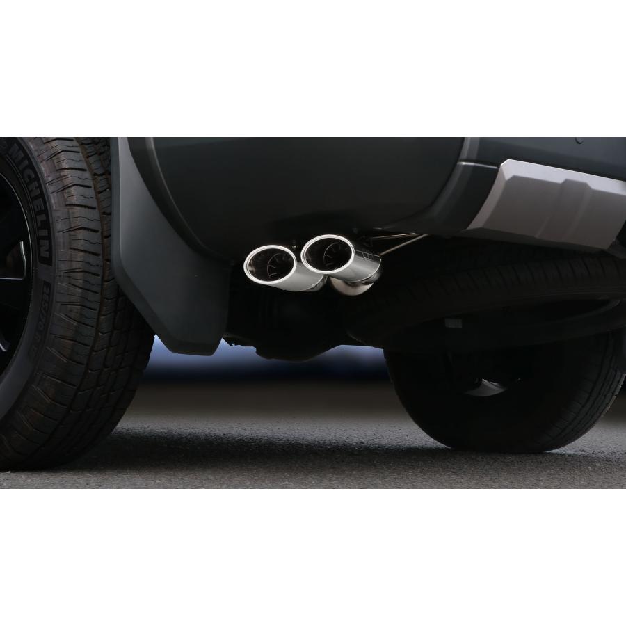 GANADOR マフラー Vertex 4WD/SUV ランクル250 ガソリン 3BA-TRJ250W R6/4- 2TR-FE 4WD VX 標準バンパー 左サイドダブル出し ポリッシュ ...