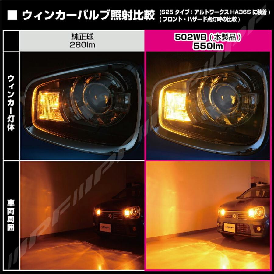 IPF LED 550lm ウィンカーバルブ S25(シングル) : オートクラフト - 通販 - Yahoo!ショッピング