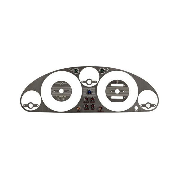 Jass Performance ジャスパフォーマンス メーターパネル(クラスターベゼル) ヴィンテージスタイル ブラックステンレスヘアライン ユーノスロードスター NA6CE :jass ...