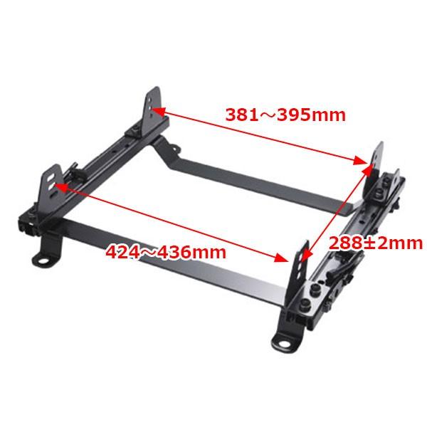 JURAN ジュラン シートレール 左用 VRZ-Gタイプ ランサーエボリューション IV / V VI CN9A CP9A 95.10〜00.05 Evo4/5/6 : オートクラフト ...
