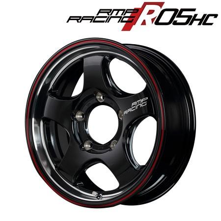 MID RMP RACING R05HC (ブラック/リムレッドライン) 16×5.5J 5H PCD139.7 +20 :maruka-wheel-rmp-r05hc-0007:オート ...