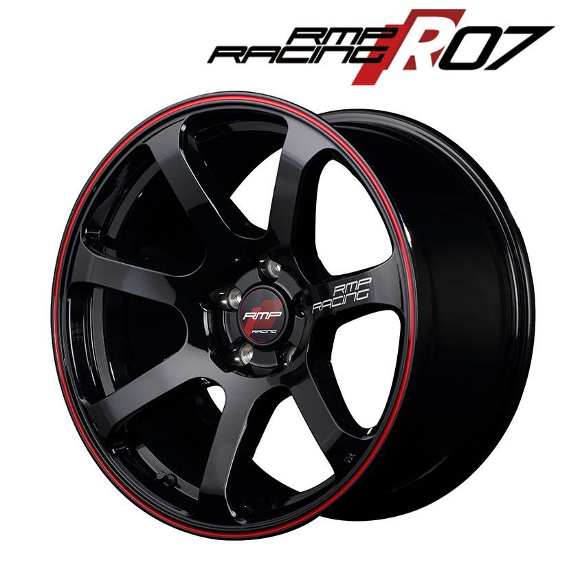 MID RMP RACING R07 (ブラック/リムレッドライン) 18×7.5J 5H PCD100 +50 : オートクラフト - 通販 ...