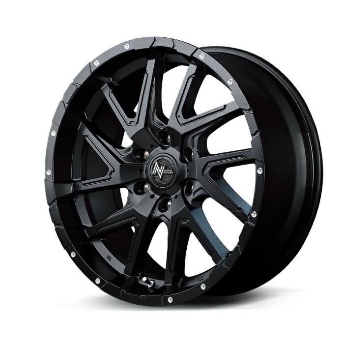 MID NITRO POWER DERINGER アルミホイール1本 17x6.5J 6H PCD139.7 +38 (デリンジャー SB セミグロスブラック) ナイトロパワー : オート ...