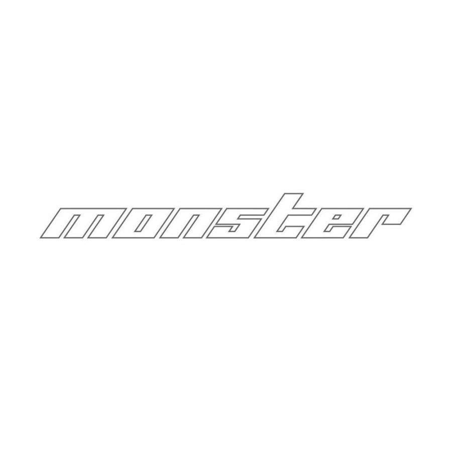 Monster Sport モンスタースポーツ 中抜きステッカー [ストレート] クリア×ガンメタリック : オートクラフト - 通販 ...