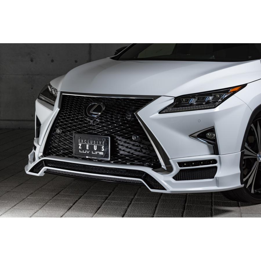 M'z SPEED フロントハーフスポイラー 塗り分け塗装 (083/212) FRP レクサス RX450h GYL20W GYL25W H29.12〜R1.9 Fスポーツ ラヴライン ...