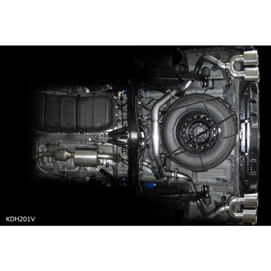 M'z SPEED エキゾーストシステム (MZ77-2) ステンレス ハイエースバン QDF-KDH201V H25.12〜 1KD-FTV グレースライン 3211 : オートクラフト ...