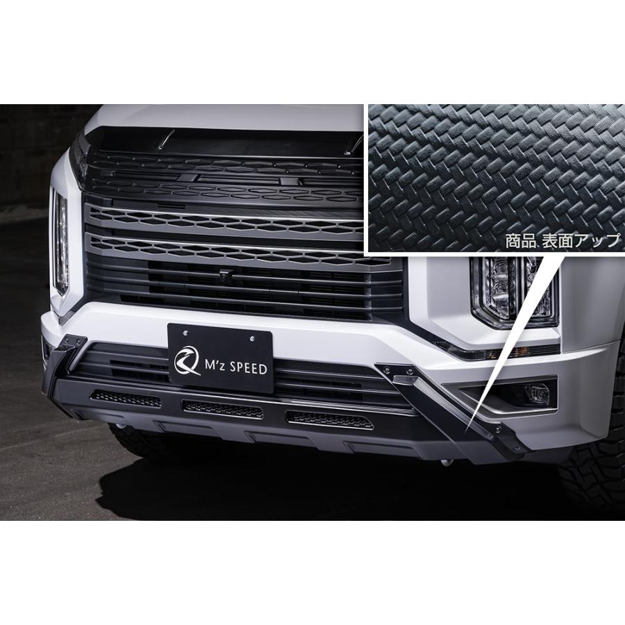 M'z SPEED フロントバンパーガード カーボン AES デリカD:5 CV1W H31.2〜 アーバンギア除く クロスライン 2961 : オートクラフト - 通販 - Yahoo!ショッピング