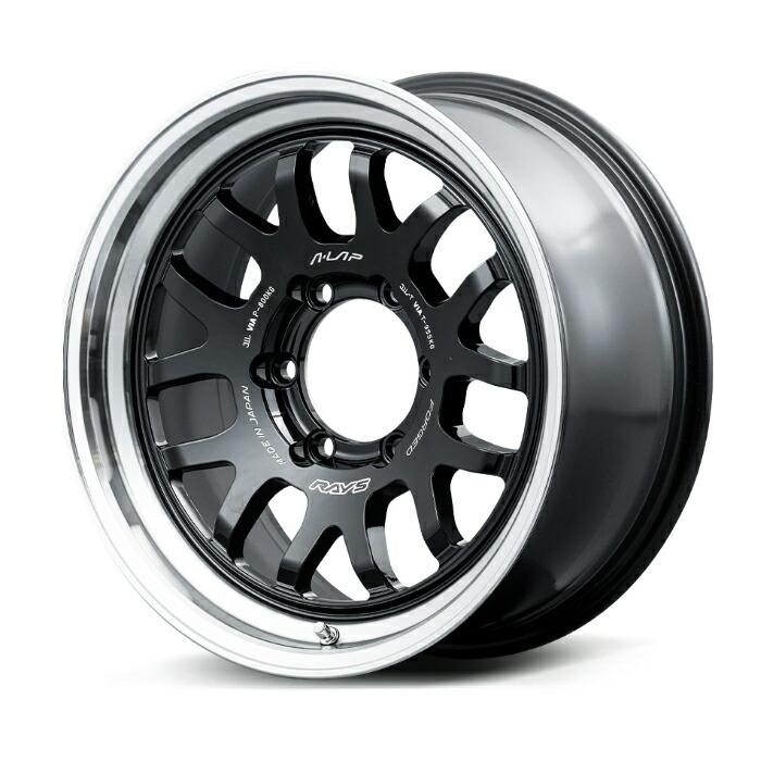 RAYS レイズ A LAP エーラップ 07X Black/Rim Diamond Cut (BD) 16×5.5J 5H PCD139 ...