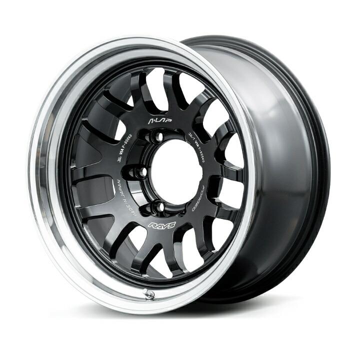 RAYS レイズ A LAP エーラップ 07X Black/Rim Diamond Cut (BD) 17×8.5J 6H PCD139 ...