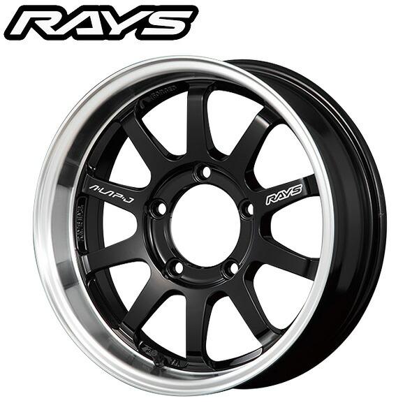 RAYS レイズ A LAP エーラップ A-LAP-J Black/Rim Diamond Cut (BD) 16×5.5J 5H PCD139 +00 アルミホイール1本 : オート ...