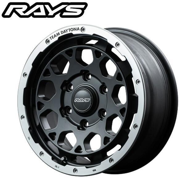RAYS レイズ TEAM DAYTONA チームデイトナ M9 Semigloss Black/Rim Diamond Cut (SBP) 16×6.5J 6H PCD139 +38 アルミ ...