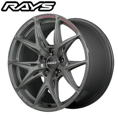 RAYS レイズ VERSUS ベルサス CraftCollection VV21S Arms Gray/Letter MC/RAP(Red Clear) (G8J) 18×8.0J 5H ...