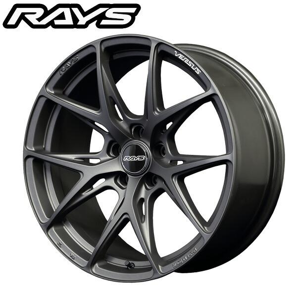 RAYS レイズ VERSUS ベルサス VV21S Matte Super Dark Gunmetal (APJ) 19×8.5J 5H PCD114 +36 アルミホイール1本 :rays ...