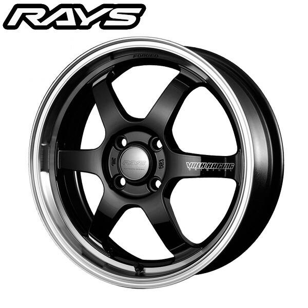 RAYS レイズ VOLK RACING ボルクレーシング TE37 KCR Black/FDMC (BK/FDMC) 15×5.5J 4H PCD100 +45 アルミホイール1本 ...