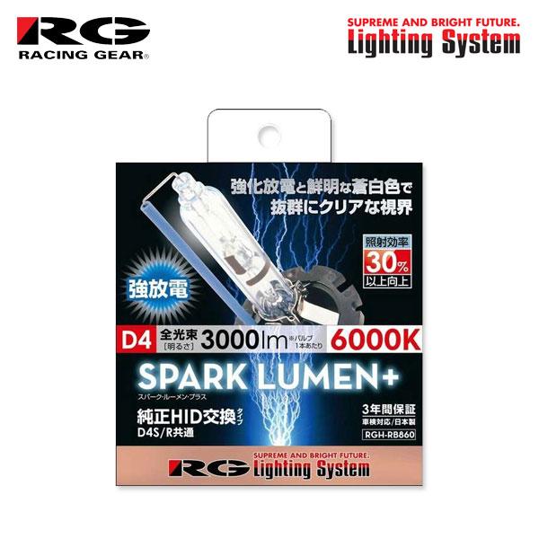 RG レーシングギア 純正交換HIDバルブ ヘッドライト用 D4S 6000K ホワイト BRZ ZC6 H24.3〜H28.7 純正D4S/PSX24W : rg-hid-rb860 ...