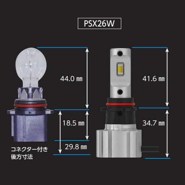 RACING GEAR RG パワーLEDフォグバルブ PSX26W 6000K/2800K ツインカラー レジアスエース GDH200系 TRH200系 H29.11〜R4.3 純正H4 ...