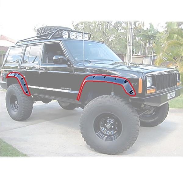 ジープ チェロキー XJ 84y-01y ワイド オーバーフェンダー E-7W E-7M E-7MX GF-7MX フロント リア ディーラー車 並行車 :C12-33-b:オートパーツ ...