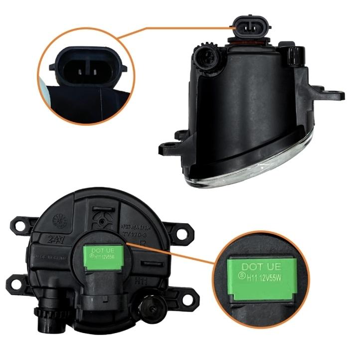 送込 トヨタ カローラ フィールダー アクシオ 2012y- AXIO 前期 160系 フォグランプ 左右 フル セット フォグライト カバー キット KIT SET : オートパーツジャパン ...