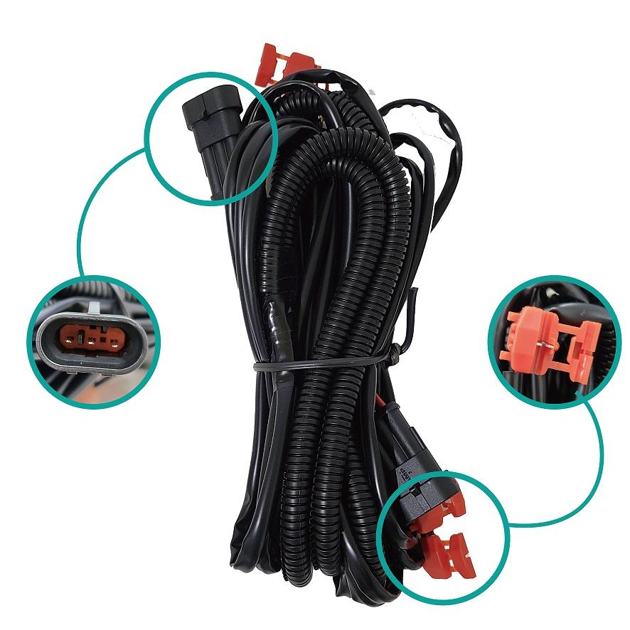 三菱 パジェロ V83W V88W V93W V97W V98W 後期 2014y- フロント フォグ ランプ LED デイライト付 配線 左右 フォグライト DRL 送料無料 :dl23-3 ...