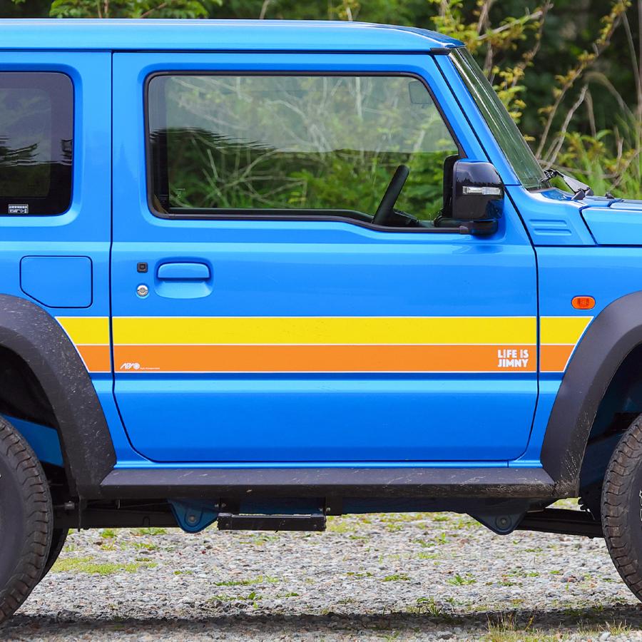 APIO アピオ サイドデカール "LIFE IS JIMNY" 4135-1Y イエロー×オレンジ : オートバックスYahoo!ショッピング店 - 通販 - Yahoo!ショッピング