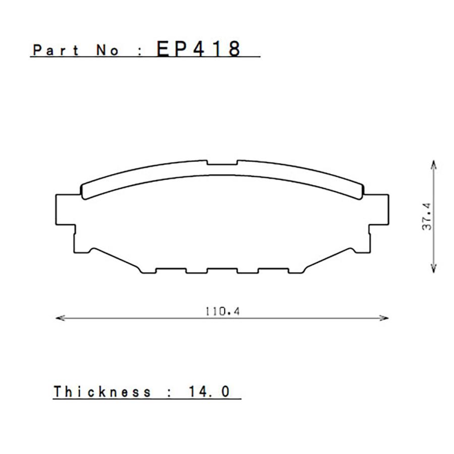 ENDLESS エンドレス ブレーキパッド MX72 フロント・リアセット EP386・418/MX72386418 ...