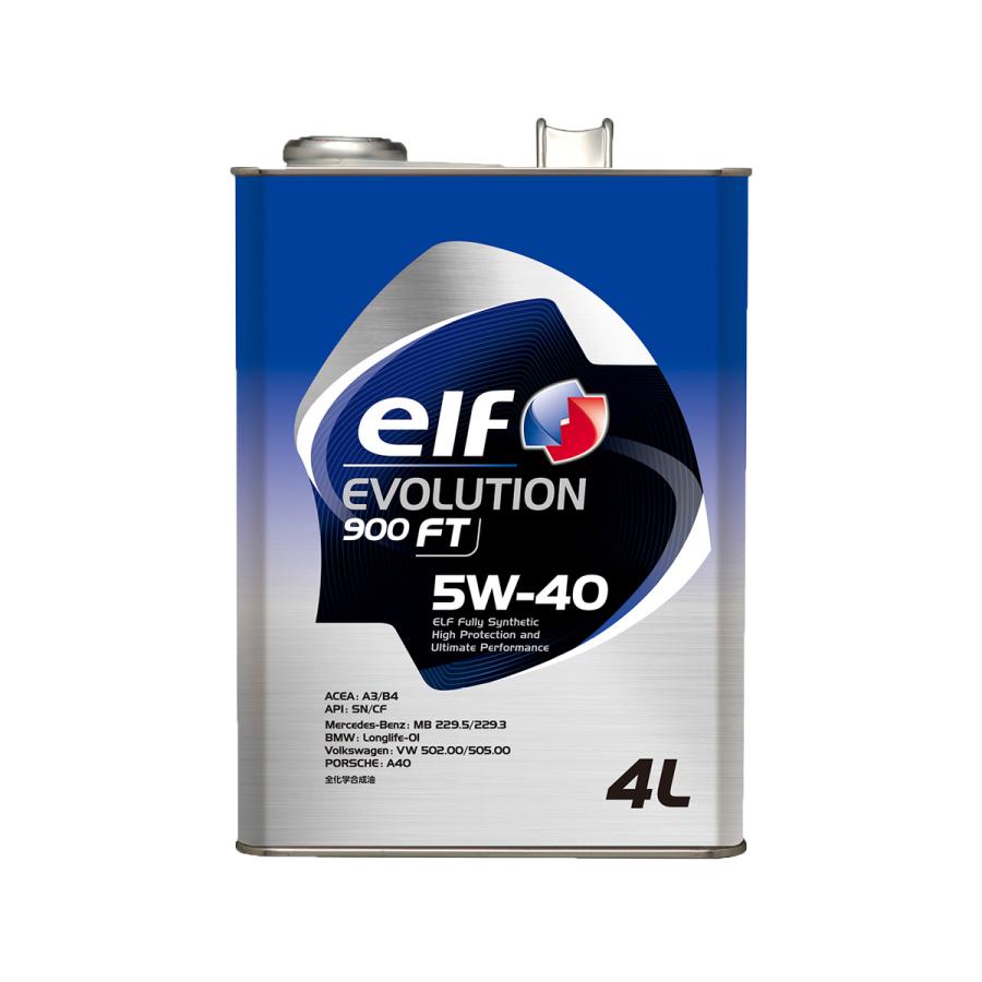 elf エルフ EVOLUTION エボリューション 900 FT/5W-40/API SN/CF/ACEA A3/B4/4L/全化学合成油/4輪ガソリン・ディーゼル車併用 : オートバックス ...