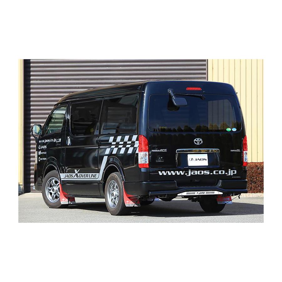 JAOS リヤスキッドバー B154202C ブラック/ブラスト ワイド トヨタ ハイエース 200系 : オートバックスYahoo!ショッピング店 - 通販 - Yahoo!ショッピング
