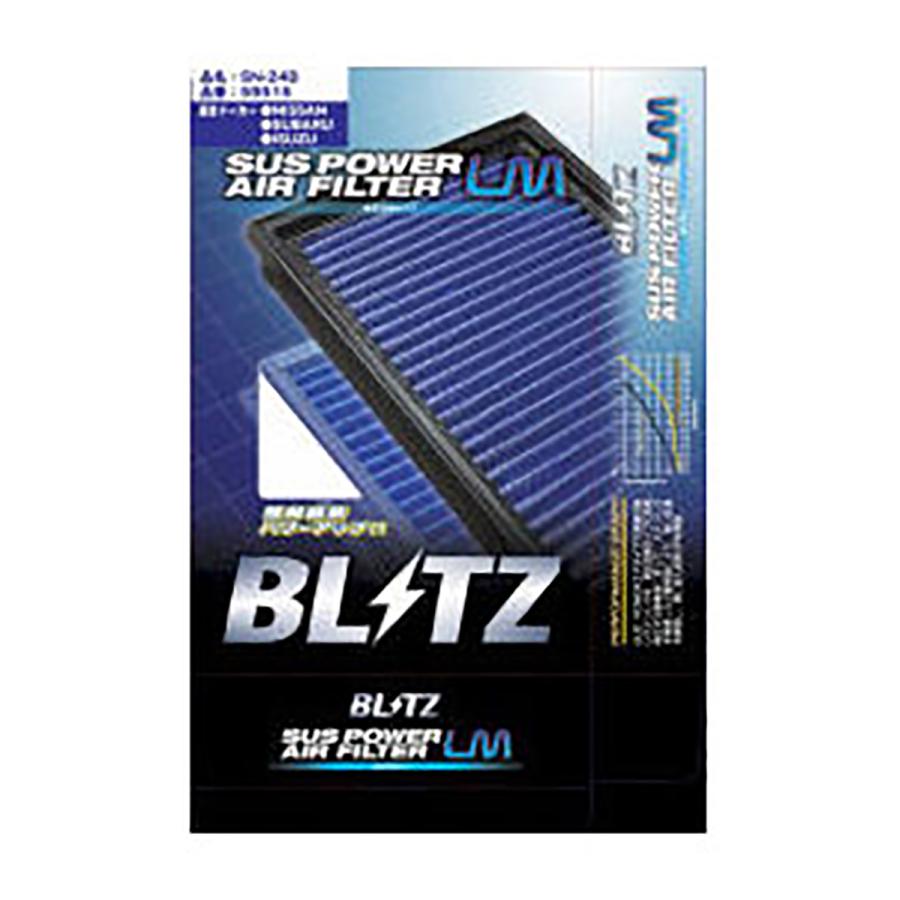 BLITZ ブリッツ SUS POWER AIR FILTER LM SS-729B スズキ ワゴンR : オートバックスYahoo ...