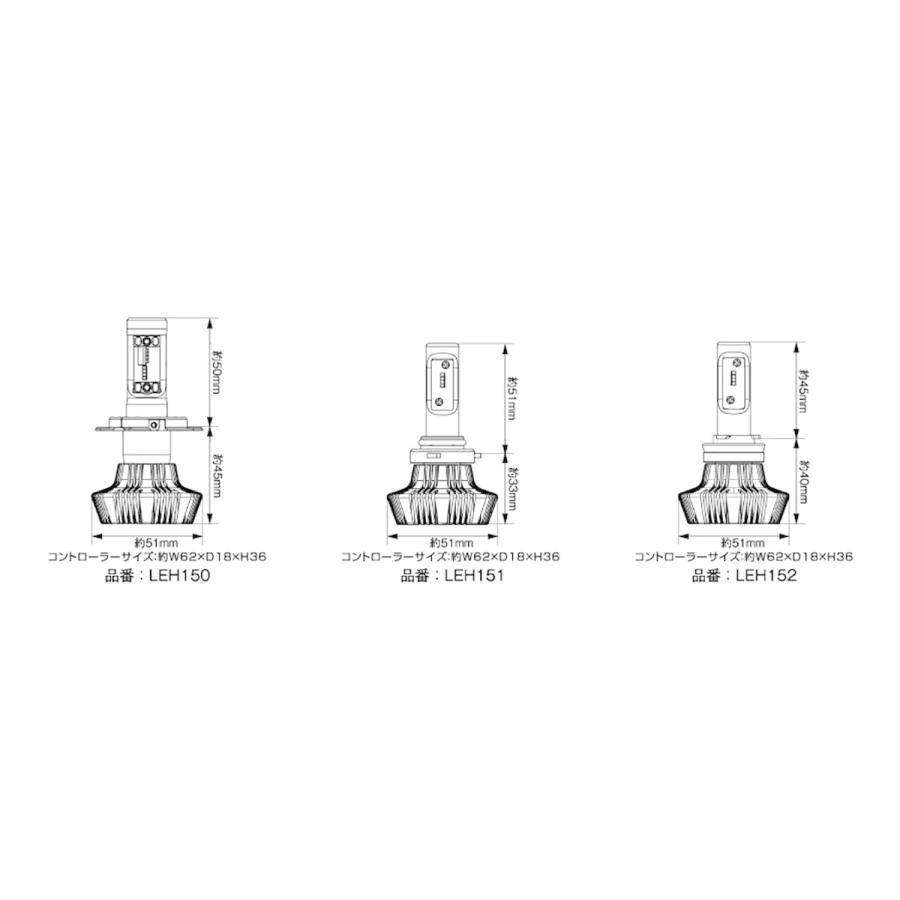 PIAA LEDヘッド＆フォグ用バルブ LEH150 H4 6000K : 4960311052999 : オートバックスYahoo!ショッピング店 - 通販 - Yahoo!ショッピング