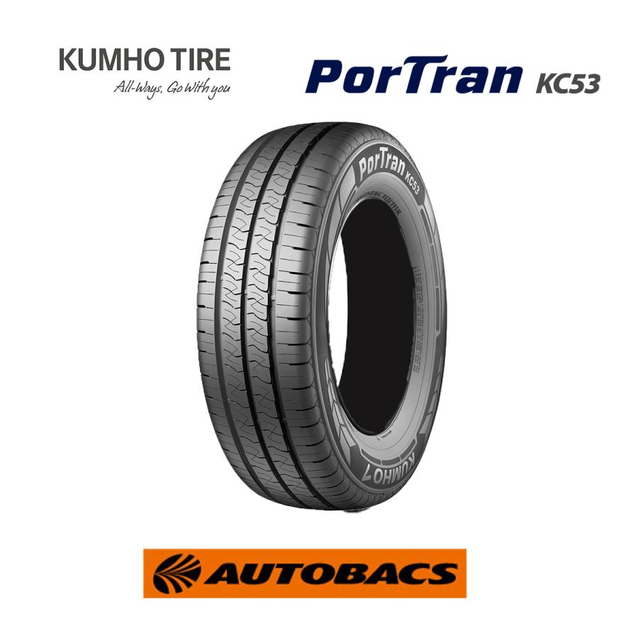 KUMHO 195/80R15 サマータイヤ クムホ ポートラン KC53 1本 : オートバックスYahoo!ショッピング店 - 通販 - Yahoo!ショッピング