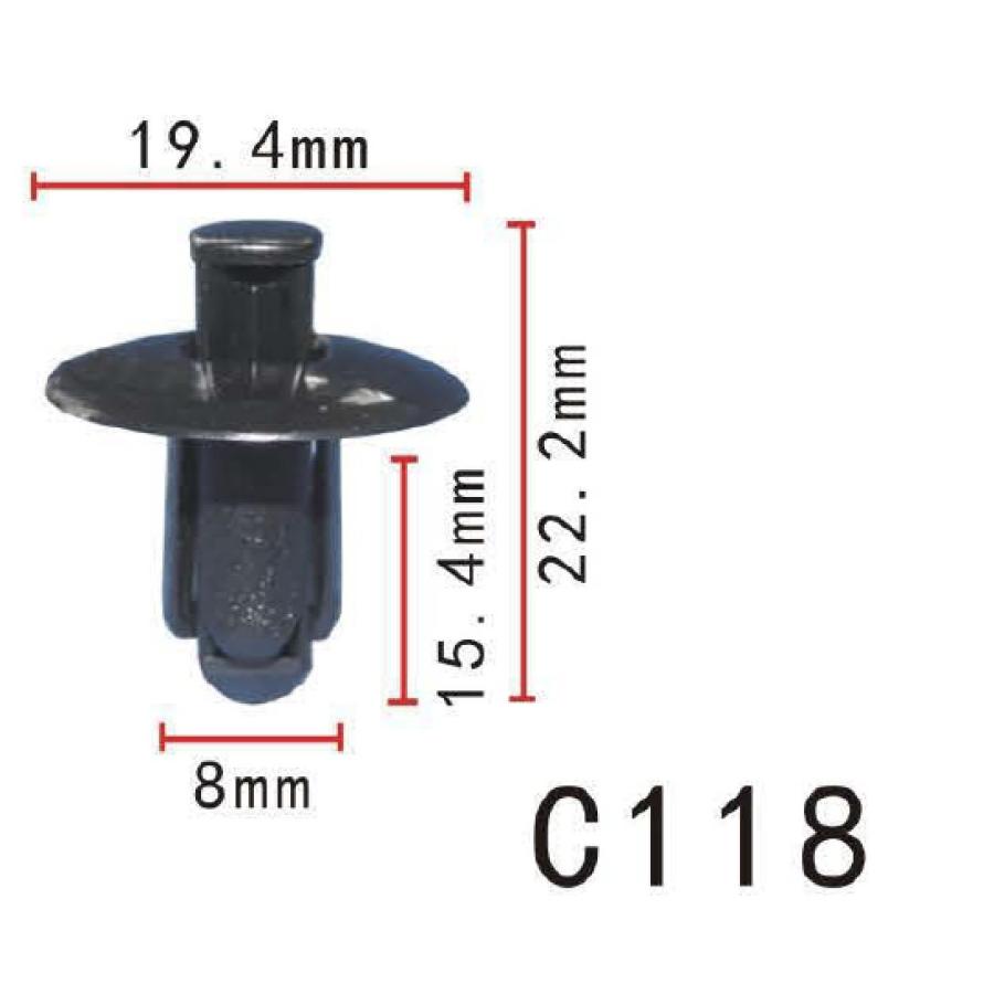 プッシュ リベット 0155306721 日産系 バンパー用 PF-C118 10個 , 納期4日程度 : AUTOBAHN88ヤフーショップ ...