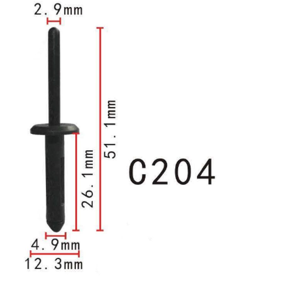 ブラインド リベット Chrysler 6500898 10個 : AUTOBAHN88ヤフーショップ - 通販 - Yahoo!ショッピング