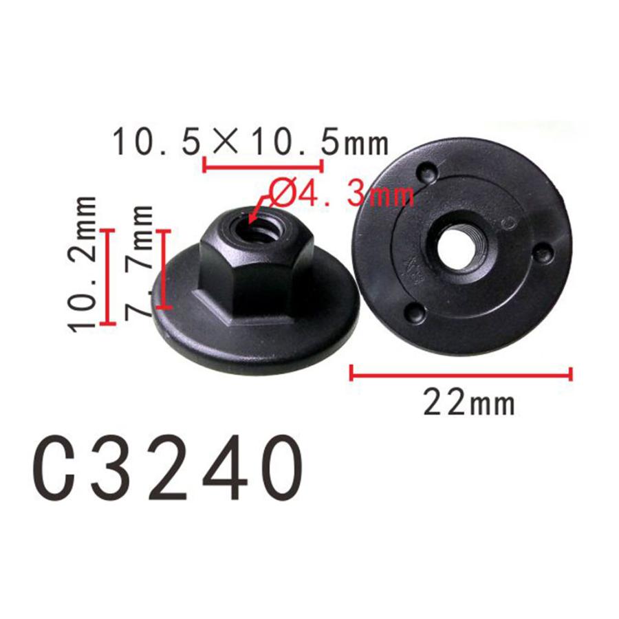 BMW 用 HEX10 トリム ナット クリップ 7169847 07147169847 10個 : AUTOBAHN88ヤフーショップ ...