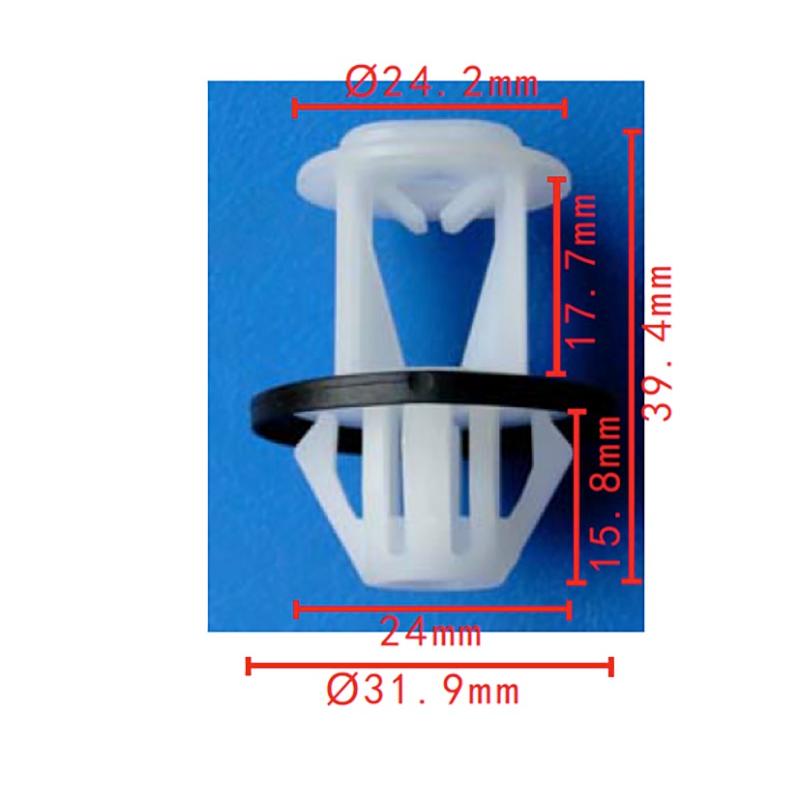サイド シル ロッカーカバー トリム クリップ MERCEDES BENZに適合 純正品番 :A0009917298 10個 ...