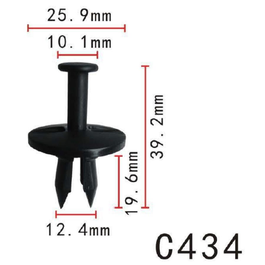 プッシュ リベット 5973400 GM ゼネラルモーターズ系 パネル用 PF-C434 10個 , 納期4日程度 : AUTOBAHN88 ...