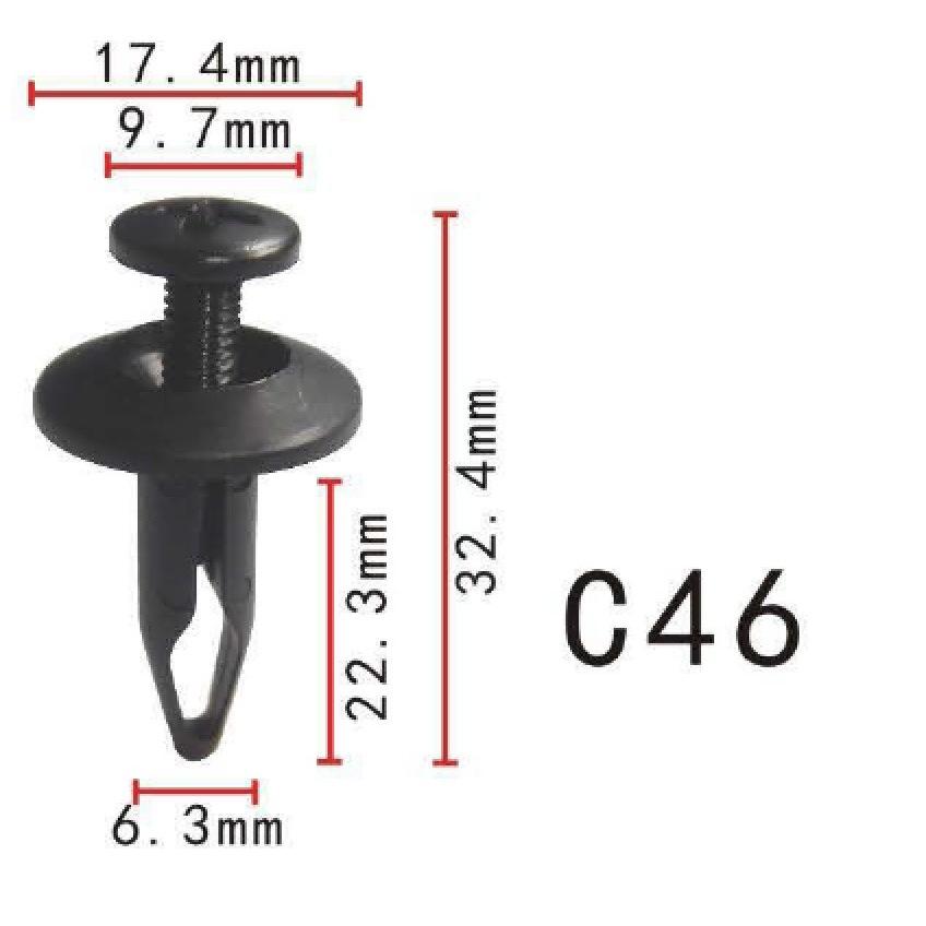 プッシュ リベット 20664092 GM ゼネラルモーターズ系 ラジエーター用 PF-C46 10個 , 納期4日程度 ...