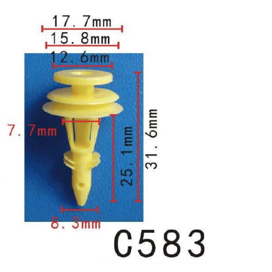 パネル (トリム) クリップ リベット 6502991 CHRYSLER系 パネル用 PF-C583 10個 , 納期4日程度 ...