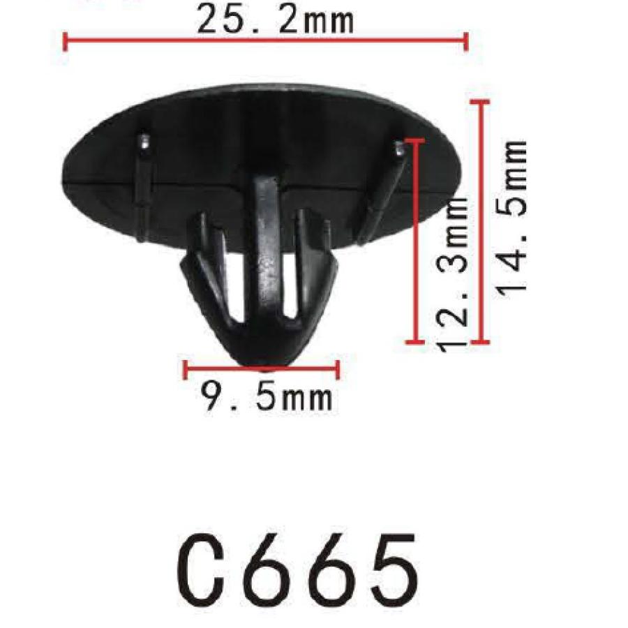 プッシュ リベット 9046709050 トヨタ系 ボンネット用 PF-C665 10個 , 納期4日程度 : AUTOBAHN88ヤフー ...