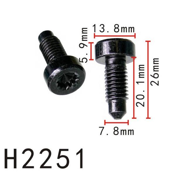 M8x20 ソケット六角ボルト VW Audi SEAT TIGUAN N90931602 N90931601 10個 ...