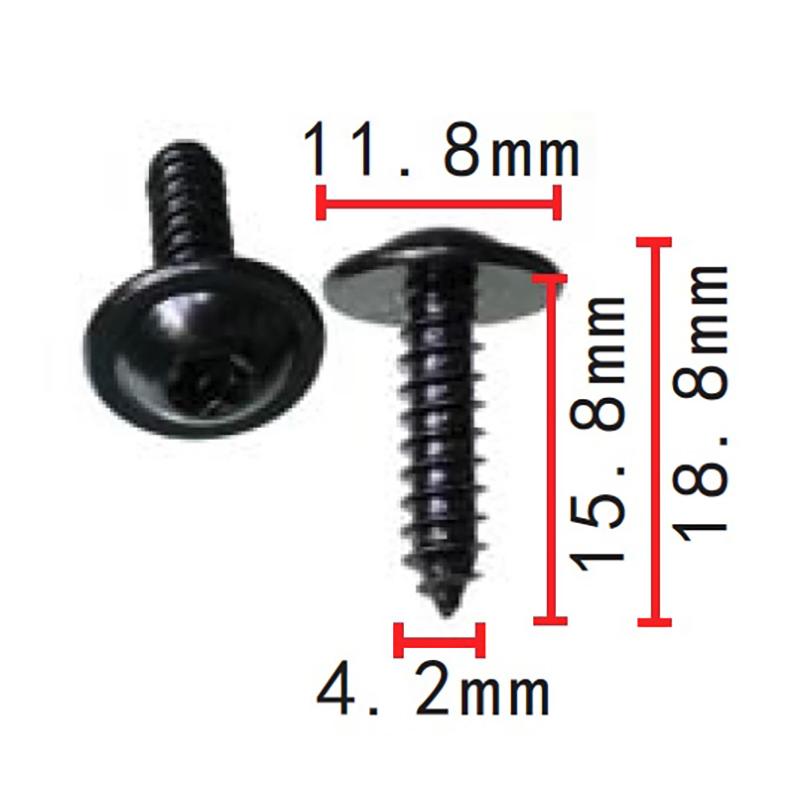 パネル カバー アッパ ロア スクリュー ボルト VW & Audiに適合 純正品番 :N90698606 10個 : AUTOBAHN88 ...