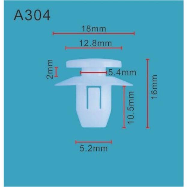 Toyota Estima ANH10 ACR50テール ランプ サイド クリップ 81496-28010 10個 : AUTOBAHN88 ...
