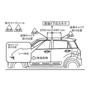 INNO イノー ＜ダイハツ キャスト＞ エアロベースキャリア4点セット フラッシュタイプ【ステーXS201+フックK477+バー前:XB100BK／後:XB100BK】 : カー用品イチオシ ...