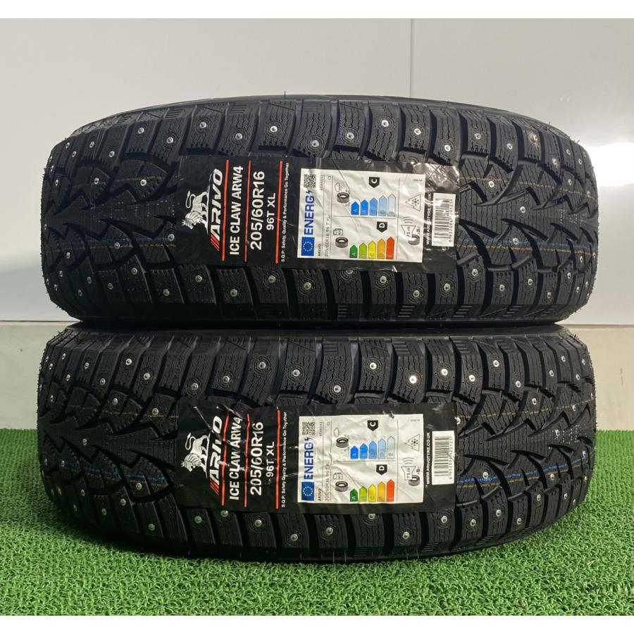 205/60R16 96T XL ARIVO ARW4 新品 スパイクタイヤ 2本セット 2025年製 ※本州送料無料 205/60/16 冬 ...