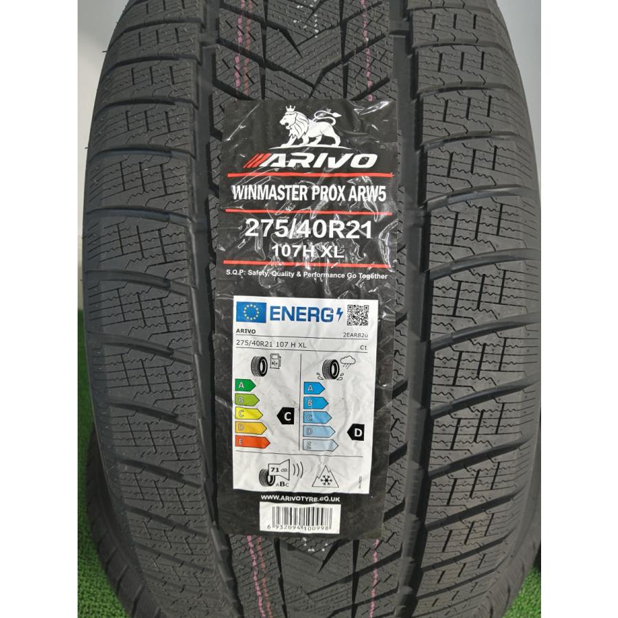 フロント 275/40R21 107H XL リア 315/35R21 111H ARIVO ARW5 新品 スタッドレスタイヤ フロント/リア2本ずつセット 2024年製 ※本州送料無料 冬 ...