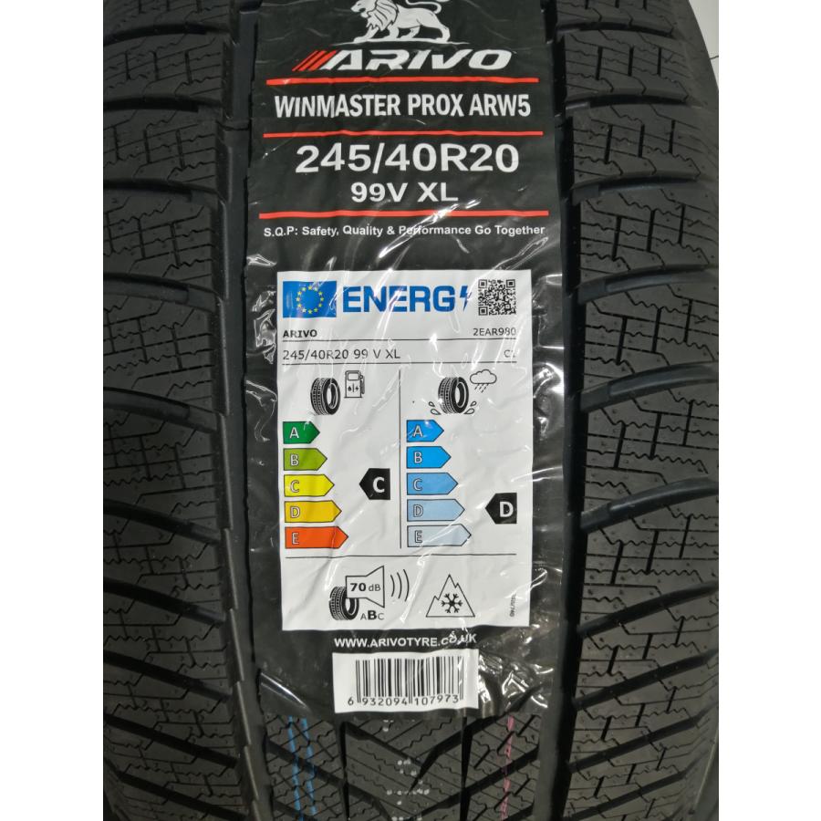 245/40R20 99V XL ARIVO ARW5 新品 スタッドレスタイヤ 4本セット 2025年製 ※本州送料無料 245/40/20 冬タイヤ : LuckyTire - 通販 ...