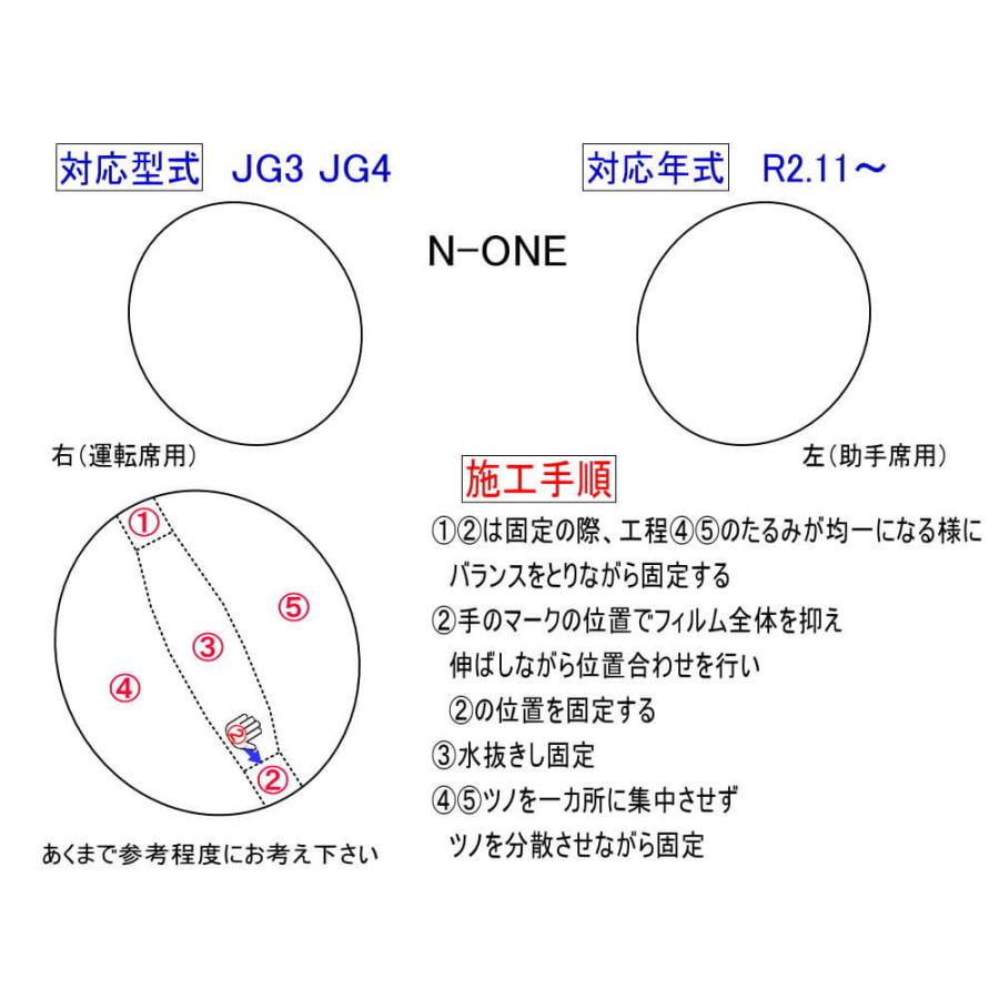 N-ONE ヘッドライトプロテクションフィルム (N-ONE JG3 JG4) 車種専用 カット済み 左右セット ヘッドライト保護 エヌボックス ホンダ : AUTOMAXizumi - 通販 ...