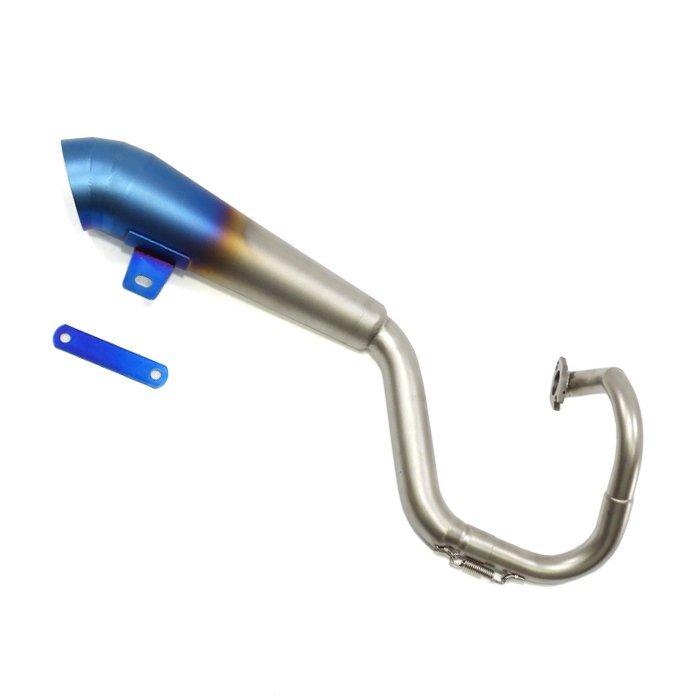 カスタム マフラー ステンレス製 チタン 焼き色 カラー ジャイロ X TD01 後期 ホンダ 改造 爆音 パーツ エキゾースト パイプ 青 外装 ドレスアップ :newparts-2692 ...