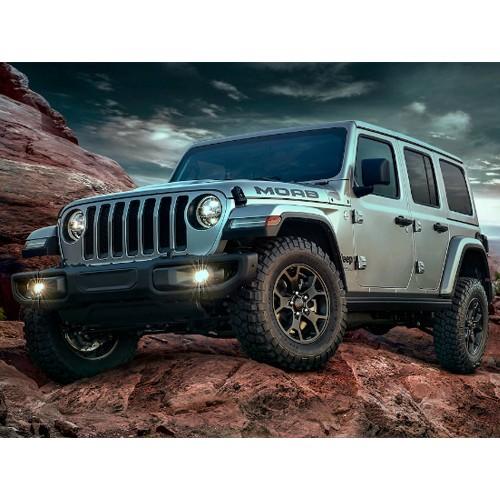 USジープ/MOPAR 純正品 JEEP JLラングラー MOABエディション ロゴ入り 17インチアルミホイール 1本 ブラック JWL刻印 ...
