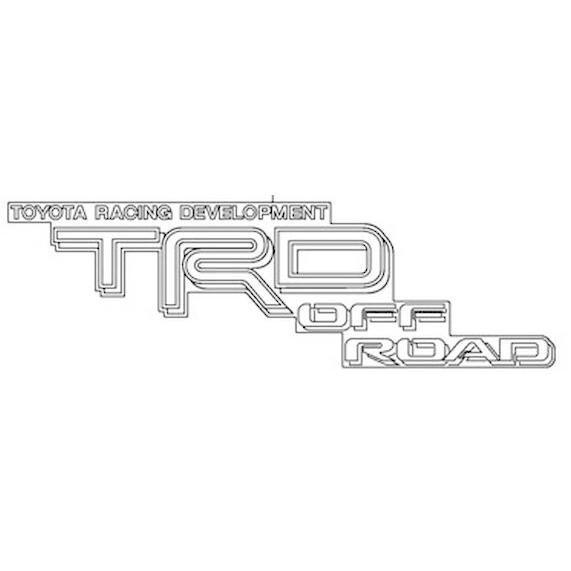 TRD USトヨタ 純正品 TOYOTA タコマ ”TRD Offroad Package” デカール 白文字 1枚 : オートプロズ ...