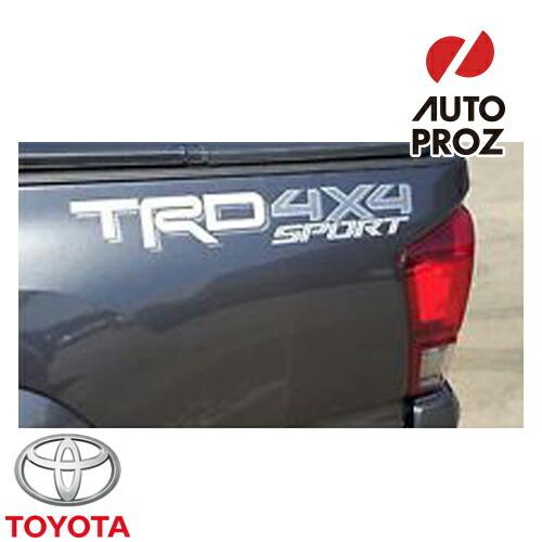 USトヨタ 純正品 TOYOTA タコマ ”TRD SPORT” デカール/ステッカー ホワイト 1枚 : 75996-04090-d0 ...
